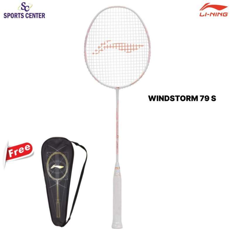 Jual New Raket Badminton Lining Windstorm 79s / 79 S White Copper Di ...