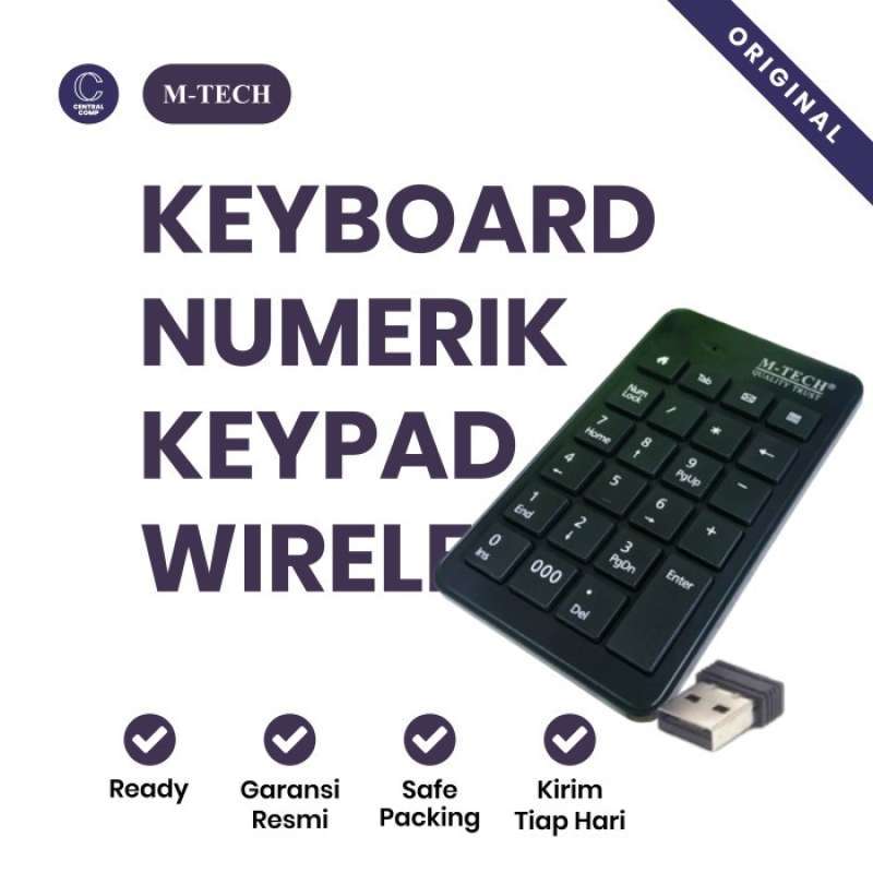 Jual Mtech Keyboard Numerik Wireless With Usb Dongle Keyboard Angka Di ...