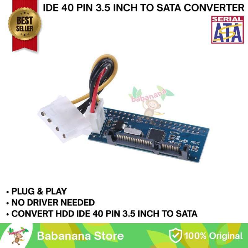 Jual Hdd Ide 40 Pin 3.5 Inch To Sata Converter Adapter Cable Kabel Di ...