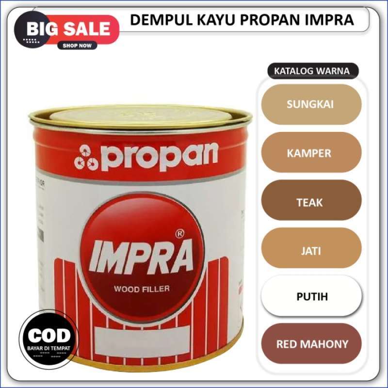 Promo Dempul Kayu Pintu Jendela Impra Propan Wood Filler 1 Kg Diskon 50 ...