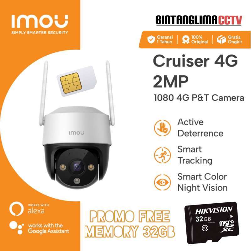 Jual Imou Cruiser 4g Colorvu 1080p Full Hd Two Way Audio / Ipc-s21ftp ...