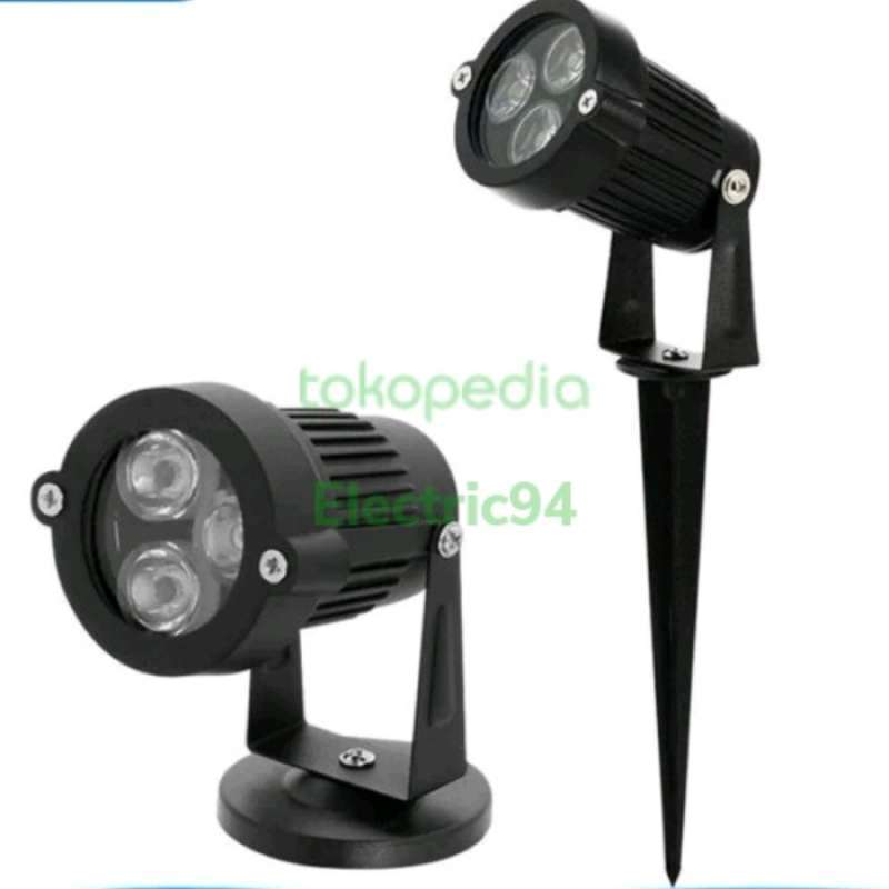 Promo Lanpu Taman Led Outdoor Lampu Sorot Outdoor Led Watt Tancap Putih Diskon Di
