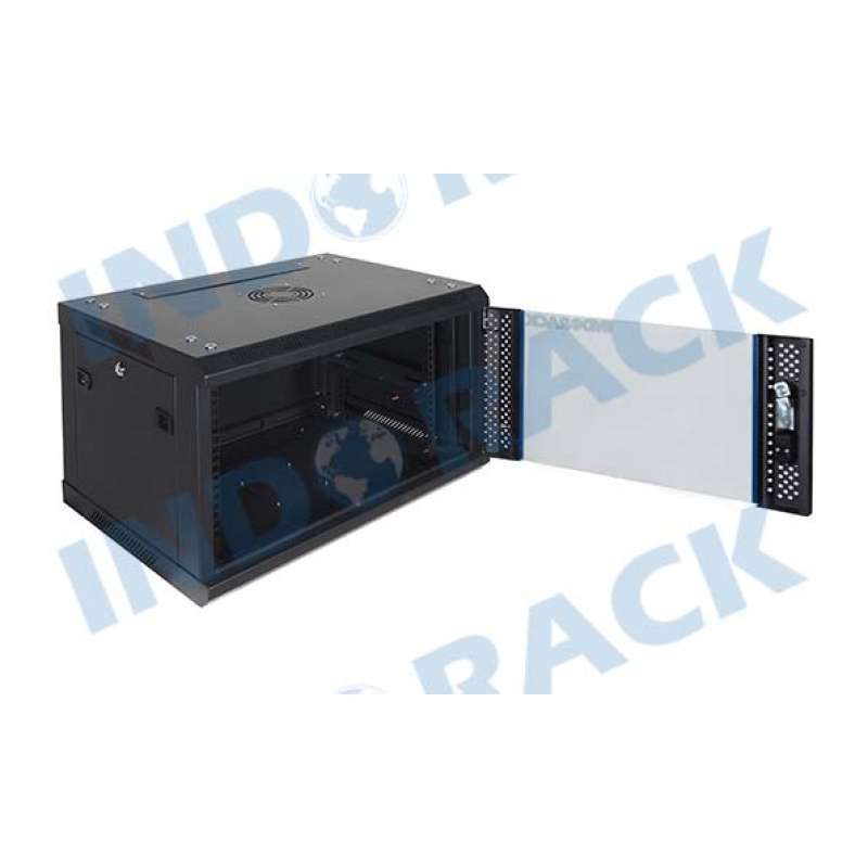 Jual Wallmount 6u Indorack Single Door 450mm Wir4506s Rack Server ...