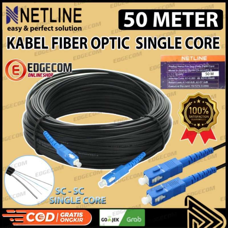 Jual Kabel Fo Fiber Optic Sc-sc Single Core 50 Meter Netline Di Seller Velvet Store - Cengkareng ...