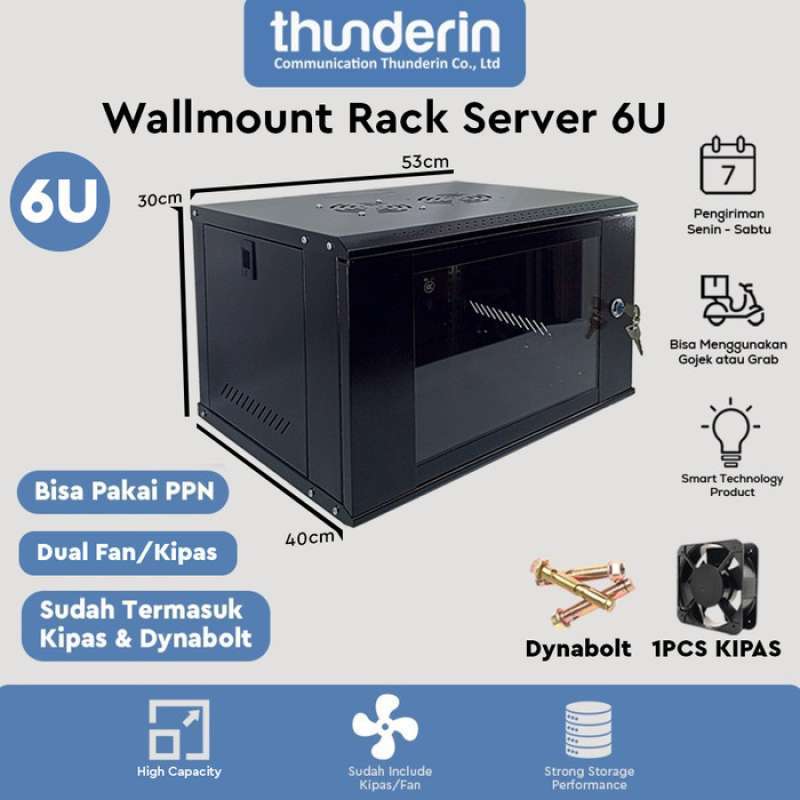 Jual Wallmount Rack Server 6u. Rack Server Ukuran 6u - 2 Fan Di Seller ...