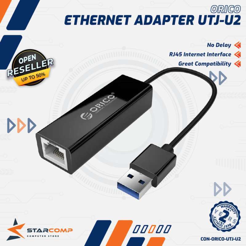 Promo Lan To Usb Orico Utj-u2 Usb 2.0 Fast Ethernet Network Adapter Diskon 23% Di Seller Mari ...