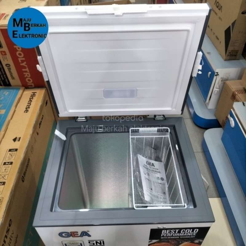 Promo Chest Freezer Box Gea Ab 108 R Untuk Frozen Food Dll (100 Liter ...