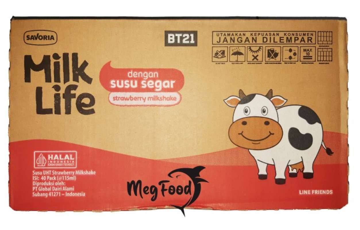Jual Milk Life Uht Full Cream Strawberry Classic Chocolate 115 Ml X 40 ...