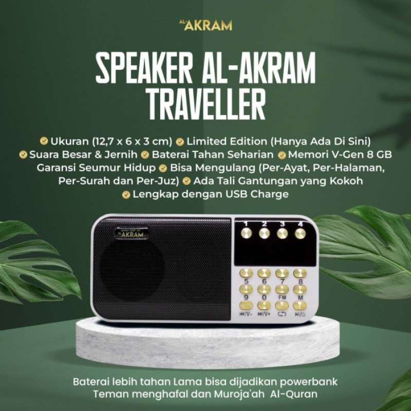 Promo Speaker Quran Al-akram Traveler Konten Premium Dan Bisa Power ...