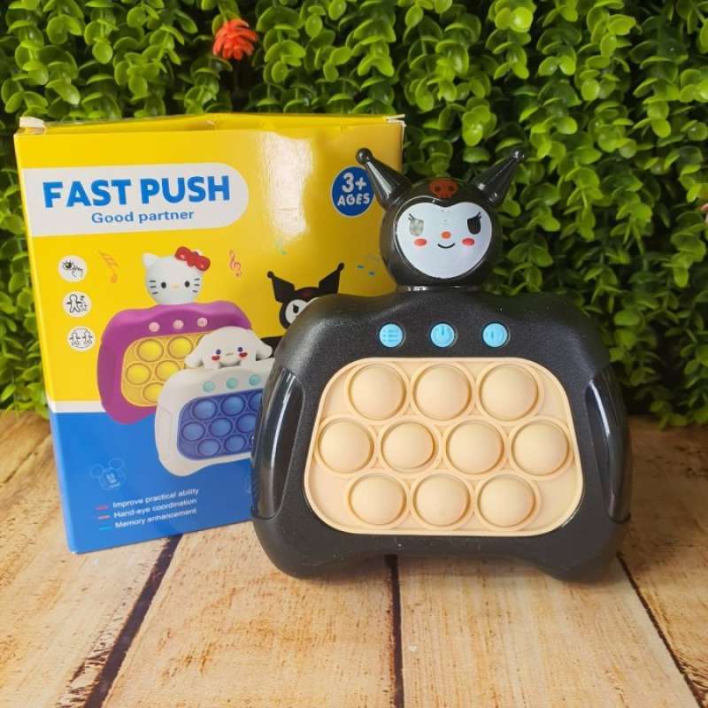 Jual Kurumi Pop It Viral Mainan Push Game Kuromi Popit Led Karakter Di ...