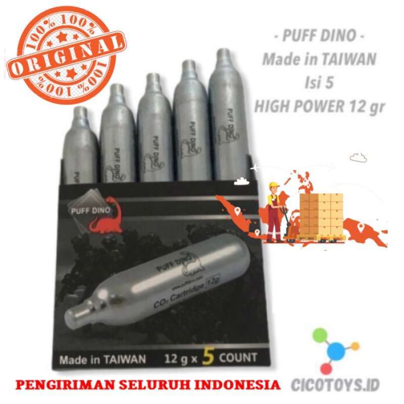 Jual Gas Co2 Puff Dino Original Made In Taiwan Di Seller Velvet Store ...