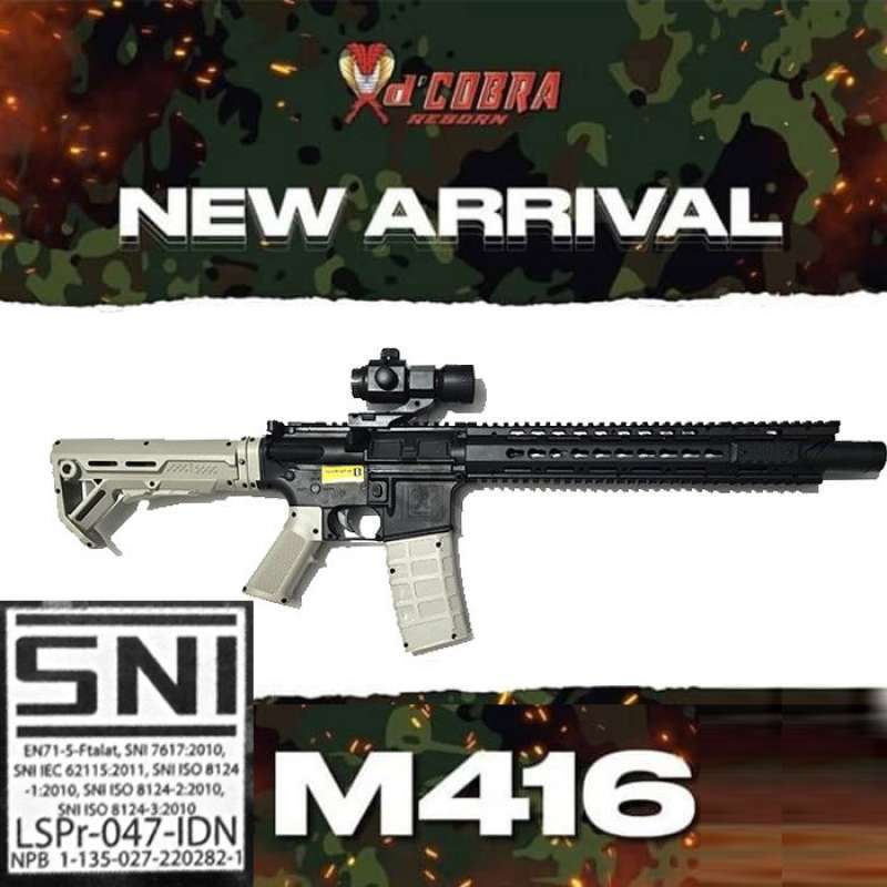 Jual Mainan Plastik Sudah Ber Sni Dcobra Reborn M416 M 416 Series Di Seller Velvet Store ...