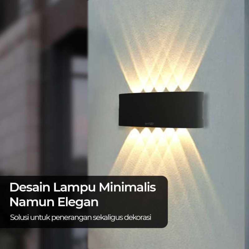 Promo Lampu Dinding Hias Indoor Plastic Body 10w 10 Led Warm White 10t ...