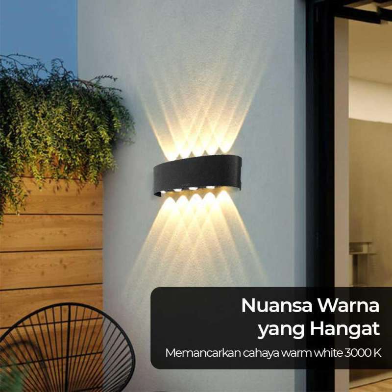 Promo Lampu Dinding Hias Indoor Plastic Body 10w 10 Led Warm White 10t ...