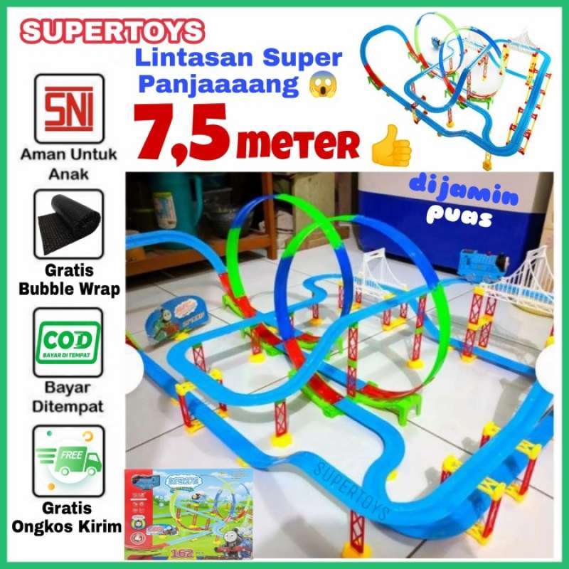 Jual Mainan Track Train Set Super Panjang Lintasan Kereta Api Kado Anak ...