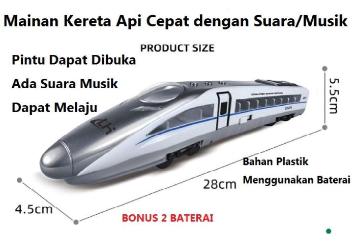 Jual Mainanan Kereta Api Cepat Sinkansen Dengan Suara Untuk Edukasi Di ...