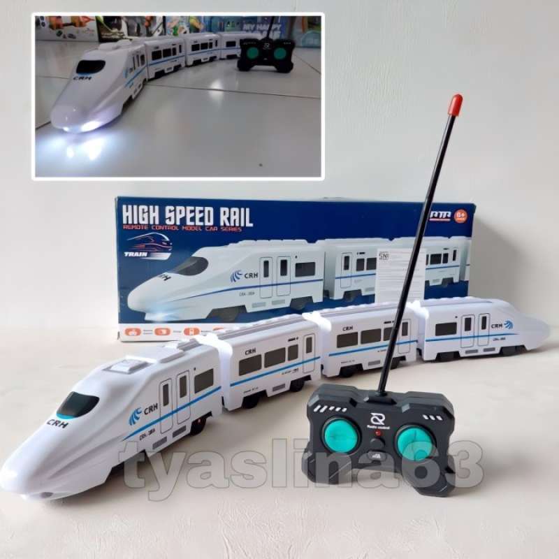 Jual Mainan Rc Kereta Api Cepat Remote Control Mrt Speed Train Lampu ...