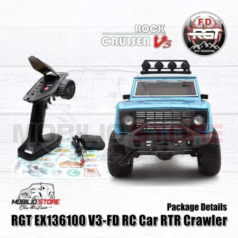 Jual Rc Rgt 136100v3 Fd 1/10 Scale 4wd Rock Crawler Cruiser Rtr Ford ...