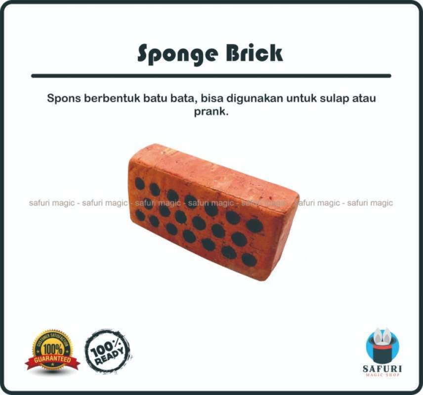 Jual Alat Prank Sponge Brick - Spons Batu Bata - Squishy Bata Di Seller Velvet Store ...