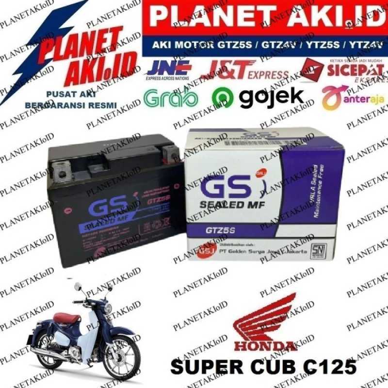 Promo Aki Motor Honda Super Cub C125 C 125 Gtz5s Accu Kering Mf Diskon ...