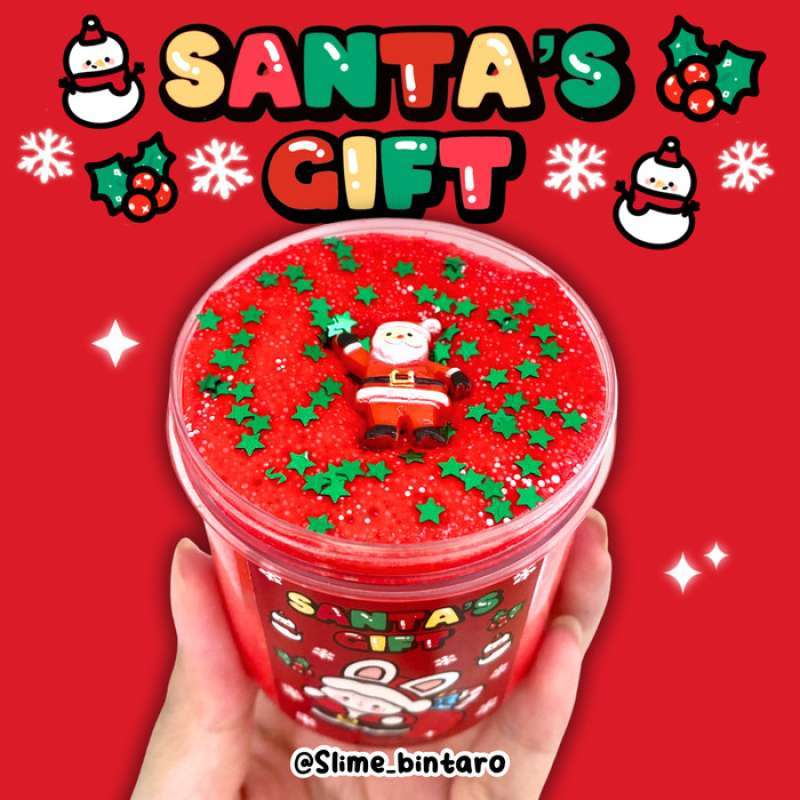 Jual Crunchy Slime Santa Gift By Slime Bintaro || Premium Slime Di ...
