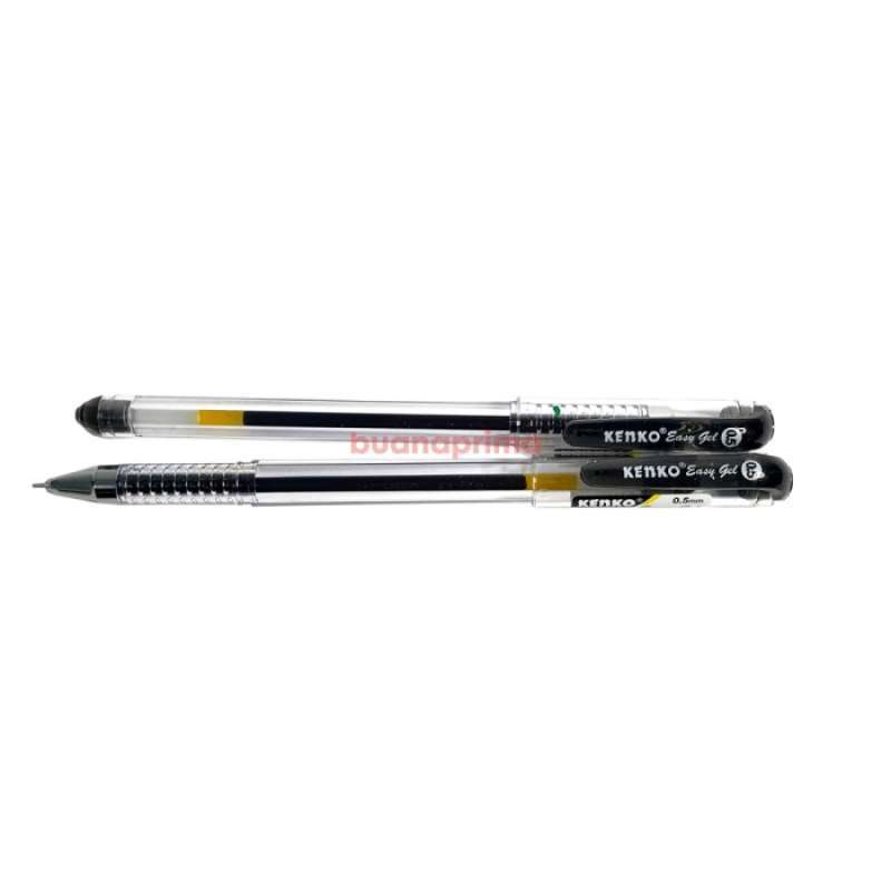 Jual Pulpen Kenko Easy Gel Isi 12 Bisa Campur Warna Hitam Biru Merah ...