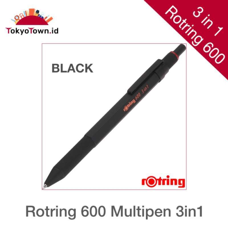Jual Rotring 600 3in1 Multipen Ballpoint Mechanical Pencil - Silver Di Seller Velvet Store ...