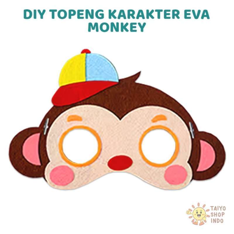 Promo Diy Topeng Karakter Kertas Eva Hewan Animal Mask Flanel Anak Kid ...