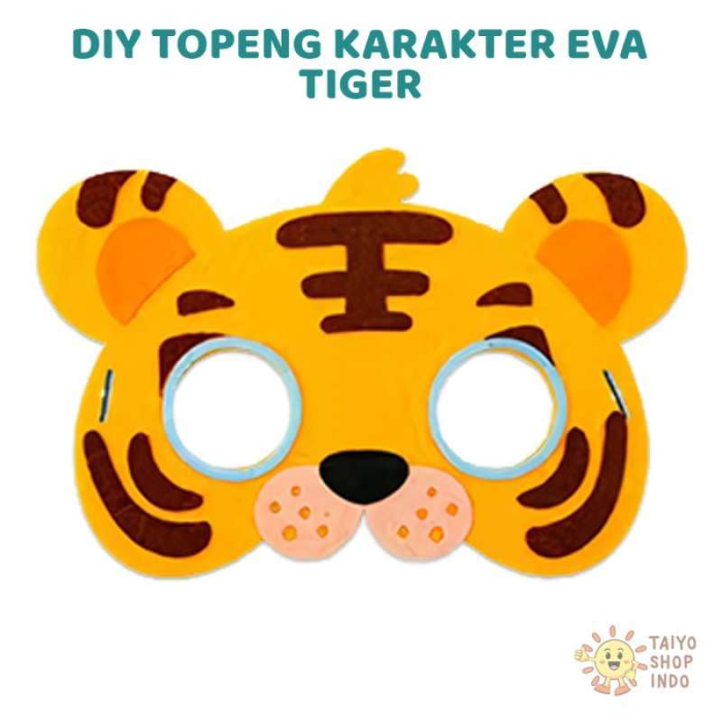Promo Diy Topeng Karakter Kertas Eva Hewan Animal Mask Flanel Anak Kid ...