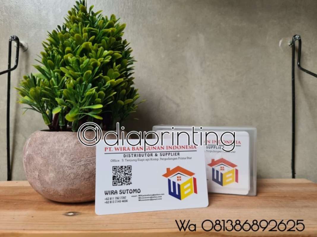 Jual Cetak Kartu Nama Pvc 200micron-1 Sisi/2sisi- Pvc Card-100pcs-free ...