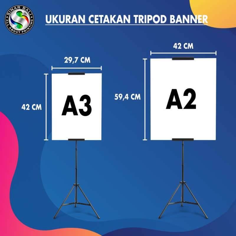 Jual Cetak + Tripod Banner / Tripod Stand Banner / Tripod Banner 2 Sisi Di Seller Sinar Bali ...