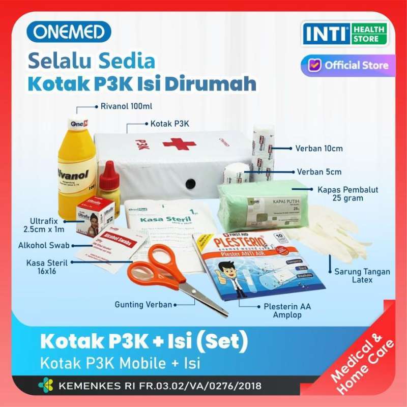 Jual Onemed | Kotak P3k + Isi (set) | Kotak P3k Mobile + Isi Di Seller ...