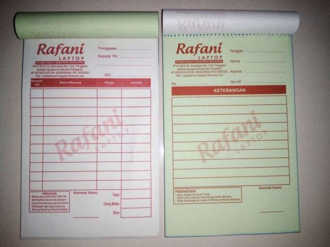 Jual Cetak Nota 2 Ply (1 Rim) Di Seller Sunshop - Cengkareng Timur ...