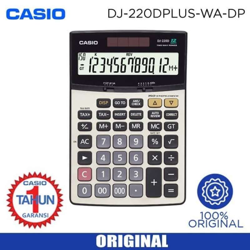 Jual Casio Calculator Dj-220d Plus Di Seller Tombstone - Cengkareng ...