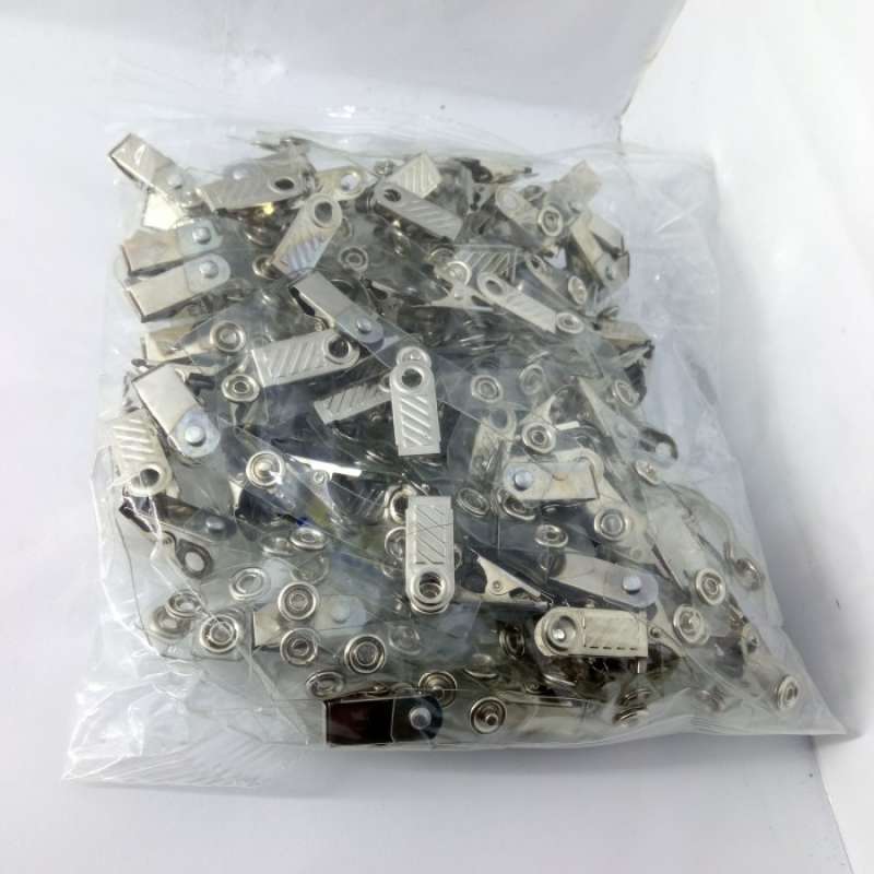 Jual Jepitan Nametag / Jepitan Id Card / Jepit Garis / Klip Besi Di ...