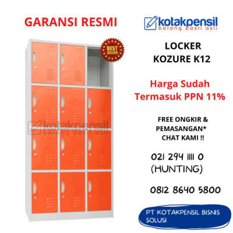 Jual Locker Kozure Kl12 Lemari Locker Besi Loker 12 Pintu Kl 12 Free ...