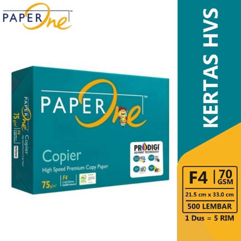 Jual Kertas Hvs Print Foto Copy Ukuran F4 Paperone 75 Gsm Di Seller ...