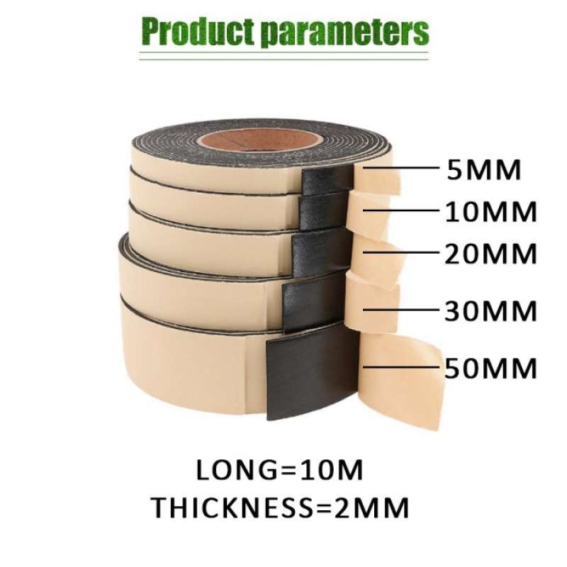 Jual 10m Eva Foam Tape I Single Tape I Busa Perekat Satu Sisi Door Seal - 10mx15mmx5mm Di Seller ...