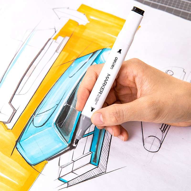 Jual Deli | Felt Pen Marker Dual Tip | Series 1/3 | 70801 - 17 Di ...