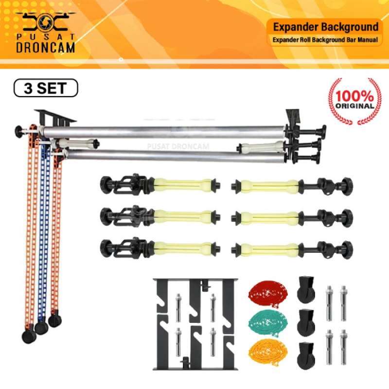 Jual Expander Roll Background Bar Manual 3 - 4 Set Original Studio Foto ...