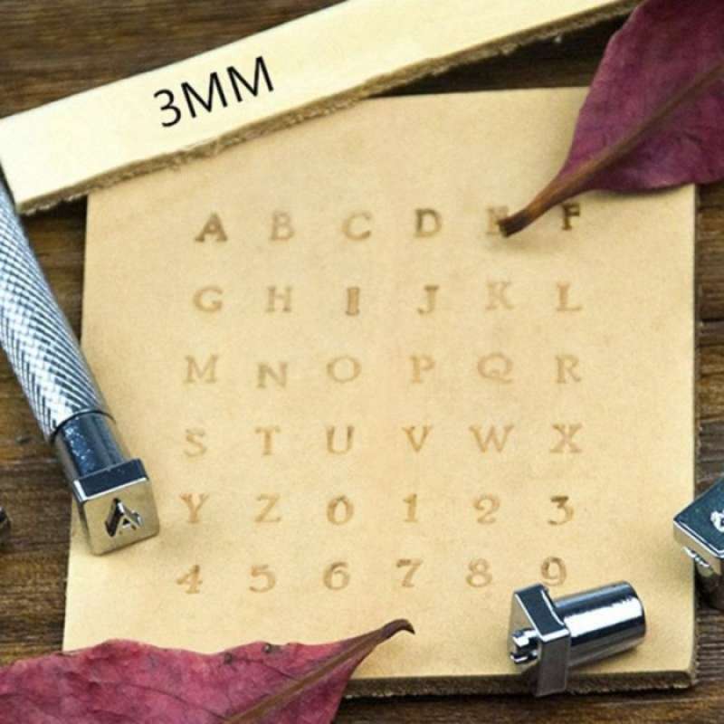 Jual 36pcs Alphabet Stamp Set Stempel Punch Huruf Alfabet Angka Untuk ...