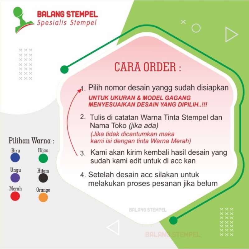 Jual Stempel Lunas Stampel Cap Stamp Flash Warna Otomatis Toko Balang ...