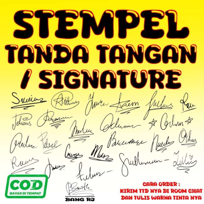 Jual Stempel Tanda Tangan Otomatis / Signature Di Seller Regstore ...