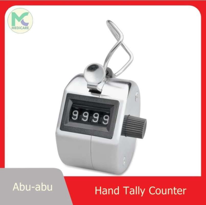 Jual Hougl Mini Metal 4 Digit Number Handheld Hand Tally Counter Di ...