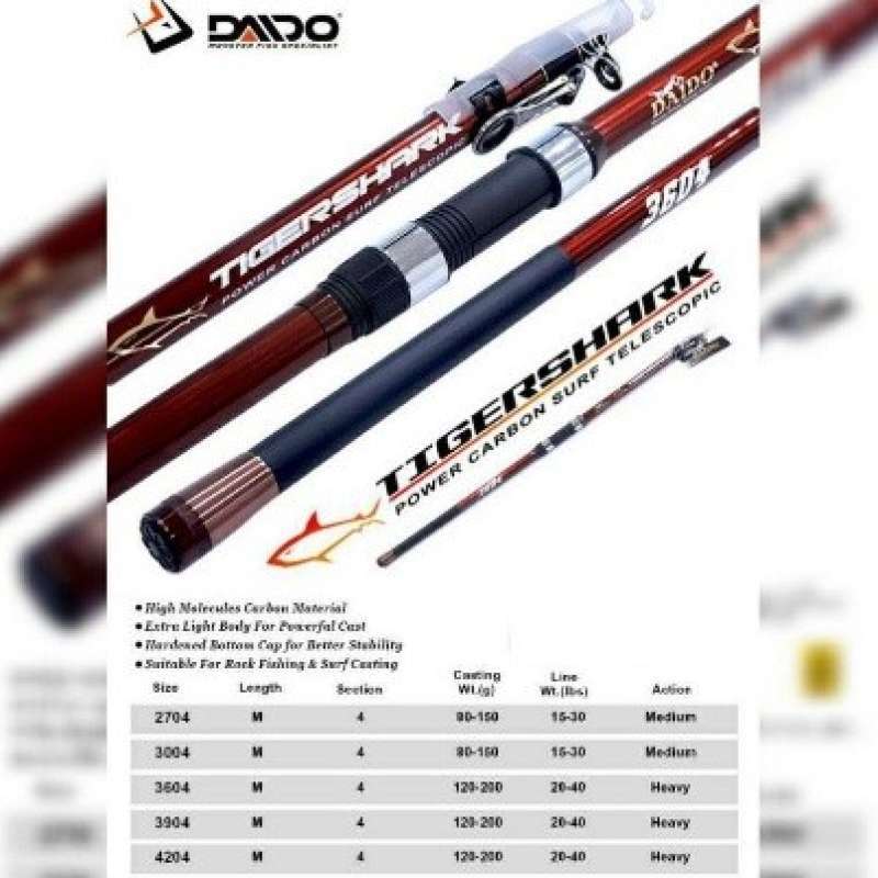 Jual Joran Pancingan Daido Surf Tiger Shark / Joran Pasiran Di Seller ...