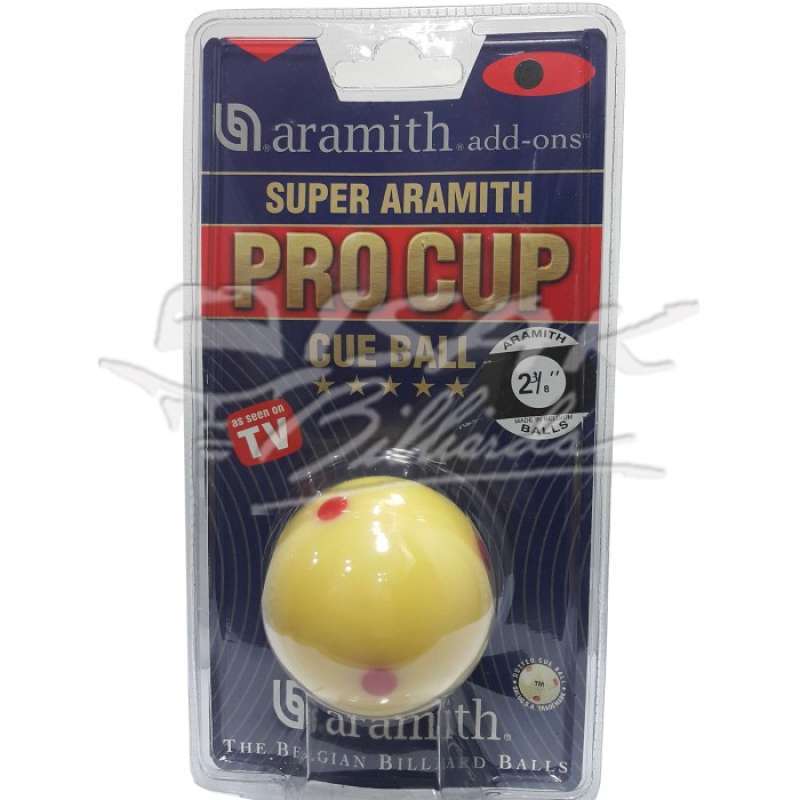 Jual Aramith Pro Cup Cue Ball - 2.1/4 - 6 Red Dots - Bola Biliar ...