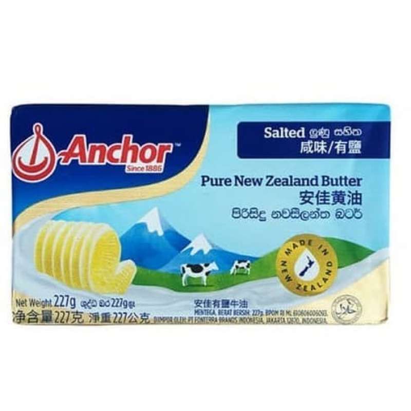Promo Butter Anchor Pure New Zealand Salted Butter 227 Gr Diskon 23% Di ...