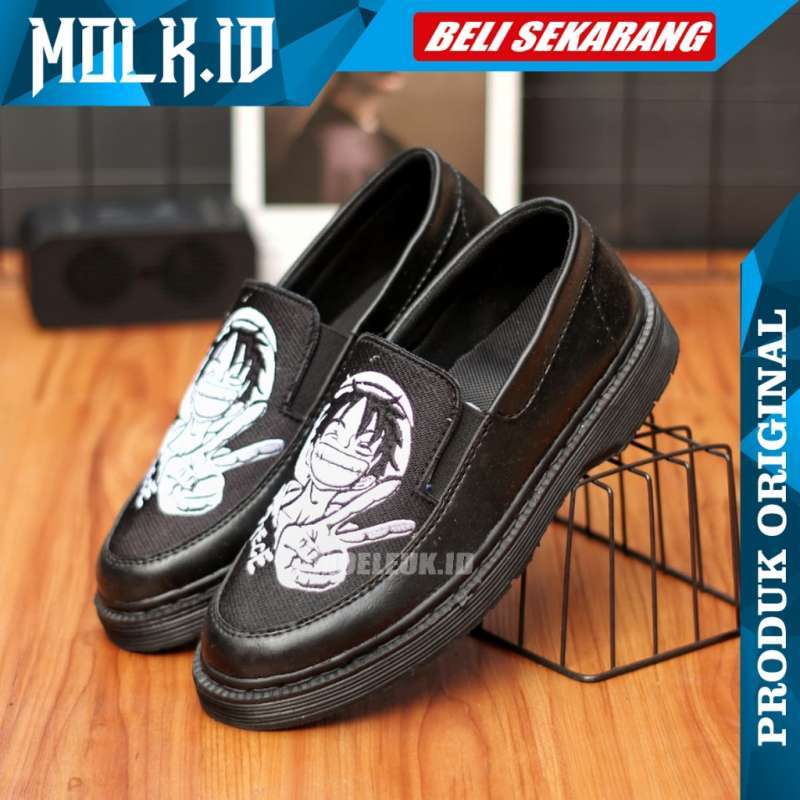 Promo Wolf Hammond Sepatu Docmart Pria Motif Bordir One Piece Loafers ...