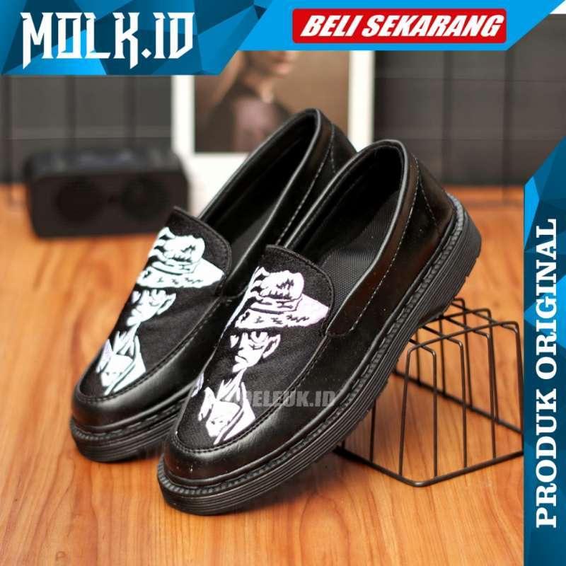 Promo Wolf Hammond Sepatu Docmart Pria Motif Bordir One Piece Loafers ...