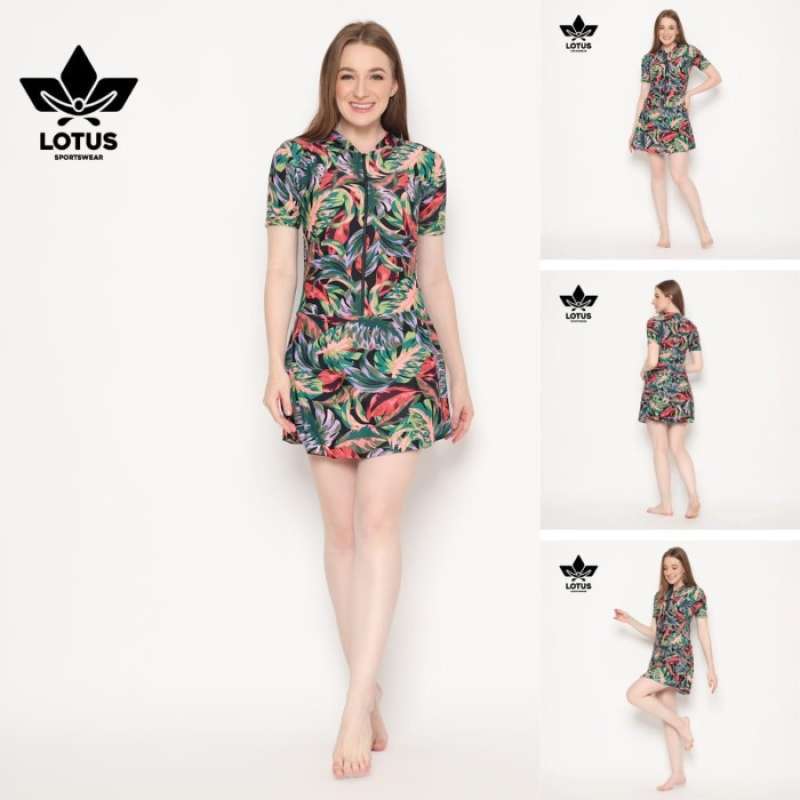 Jual Baju Renang Wanita Model Rok Dewasa Dan Remaja Motif (dengan Cup ...